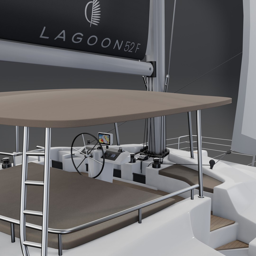 Lagoon 52 F 3D Catamaran PBR Model 3D Model - TurboSquid 2341271