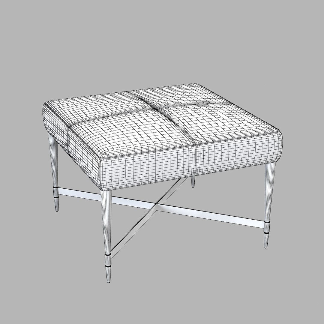 3d model madison square stool