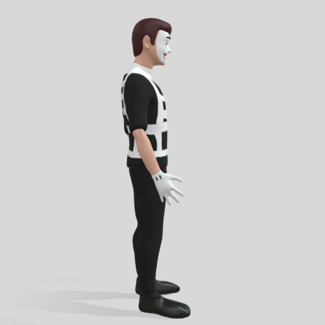 3D Mime Pantomime - TurboSquid 1592930