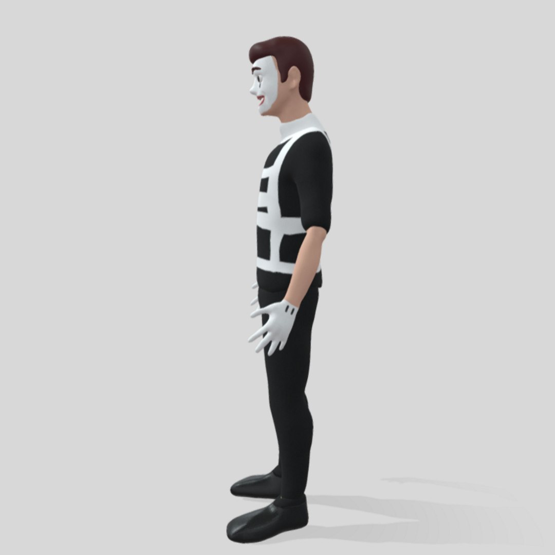 3D Mime Pantomime - TurboSquid 1592930