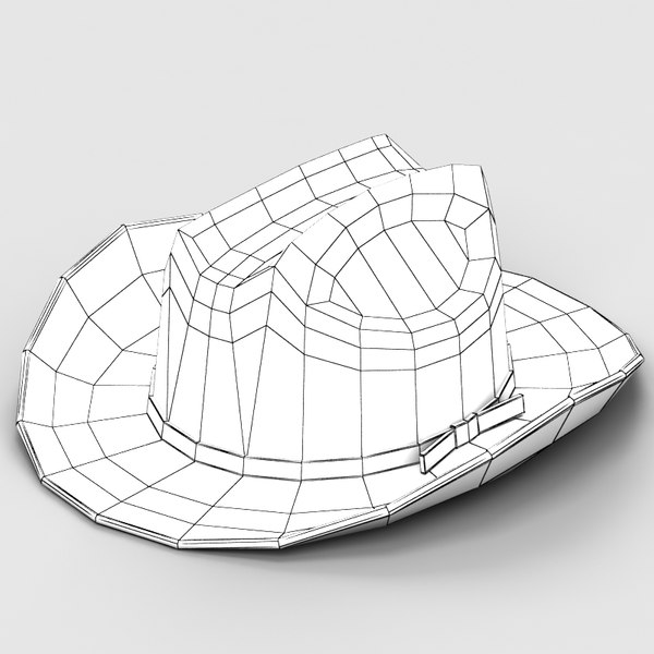3d cowboy hat model