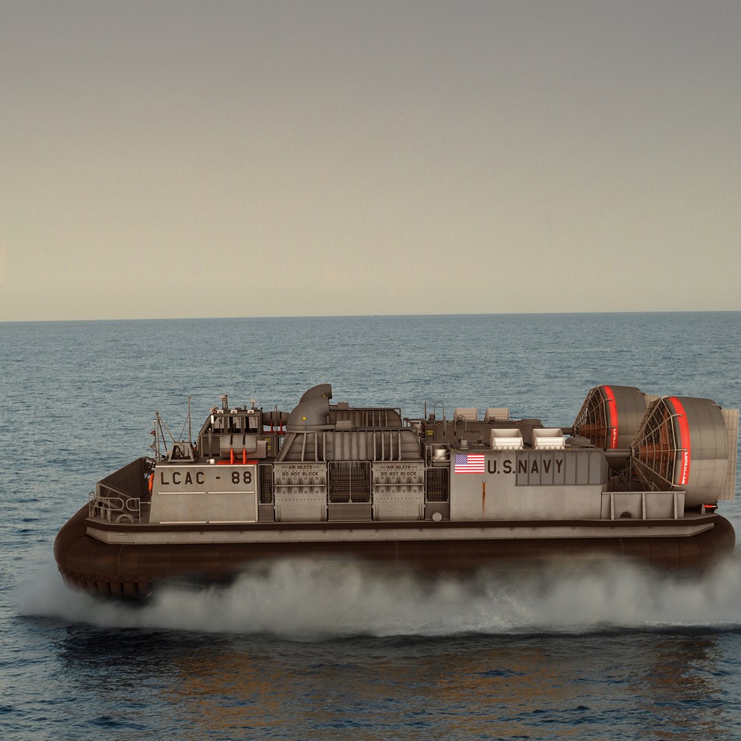 3d Model Navy Lcac
