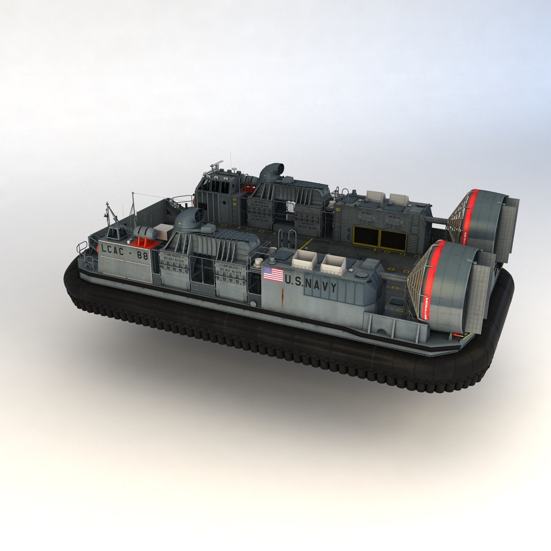 3d model navy lcac