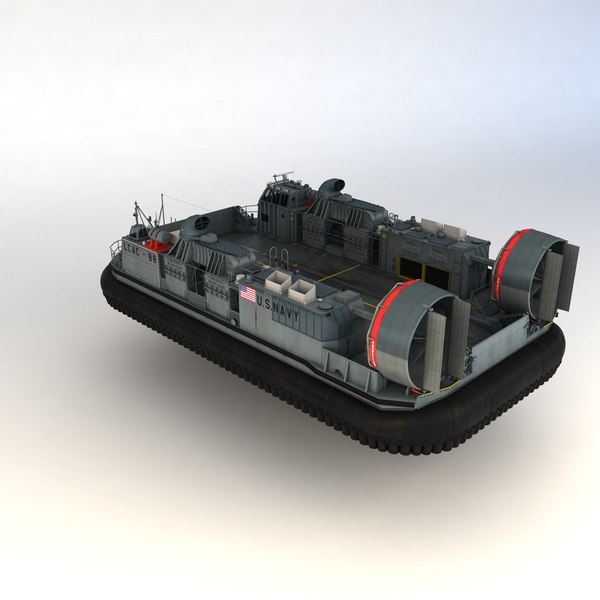 3d model navy lcac