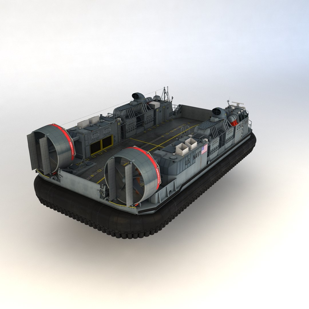 3d model navy lcac