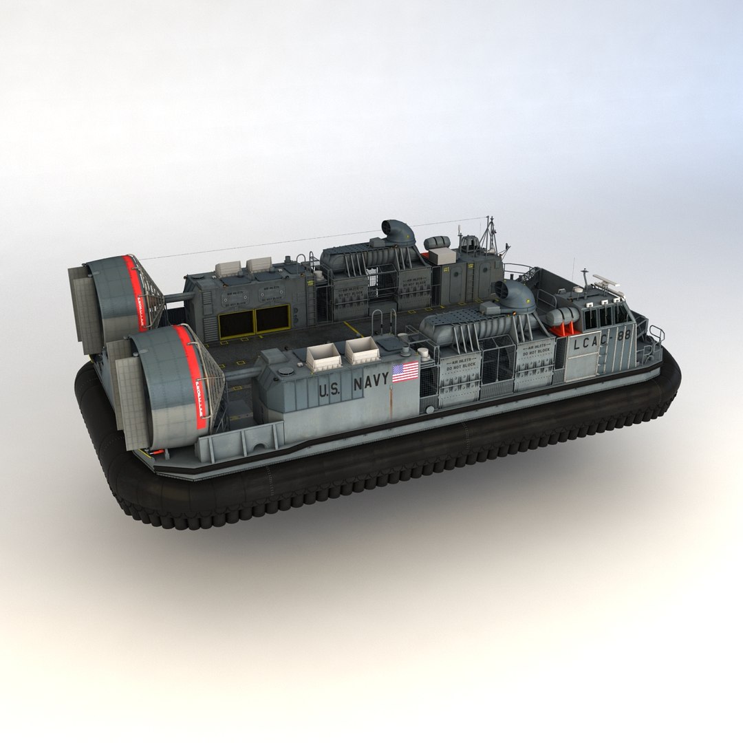 3d model navy lcac
