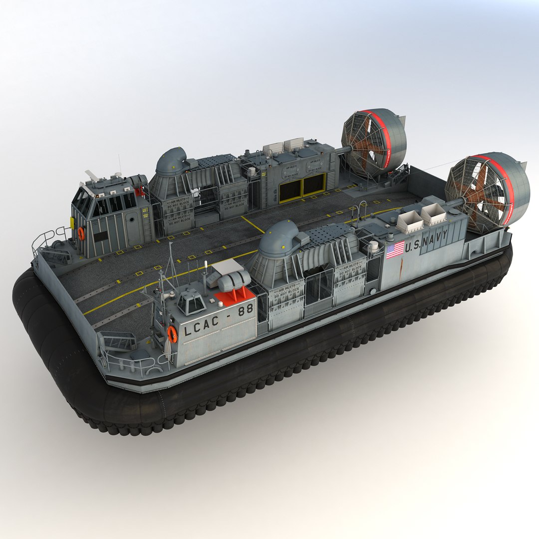 3d Model Navy Lcac