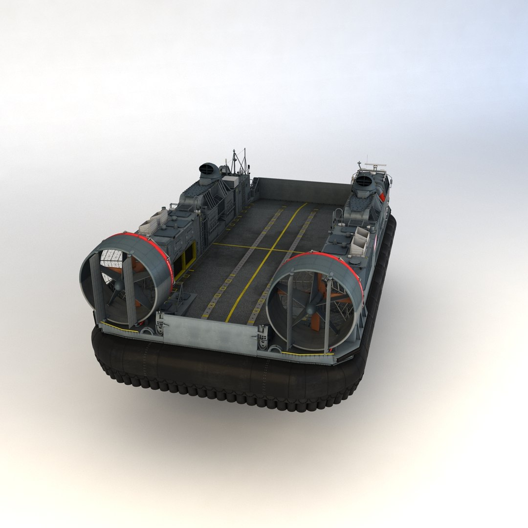 3d model navy lcac