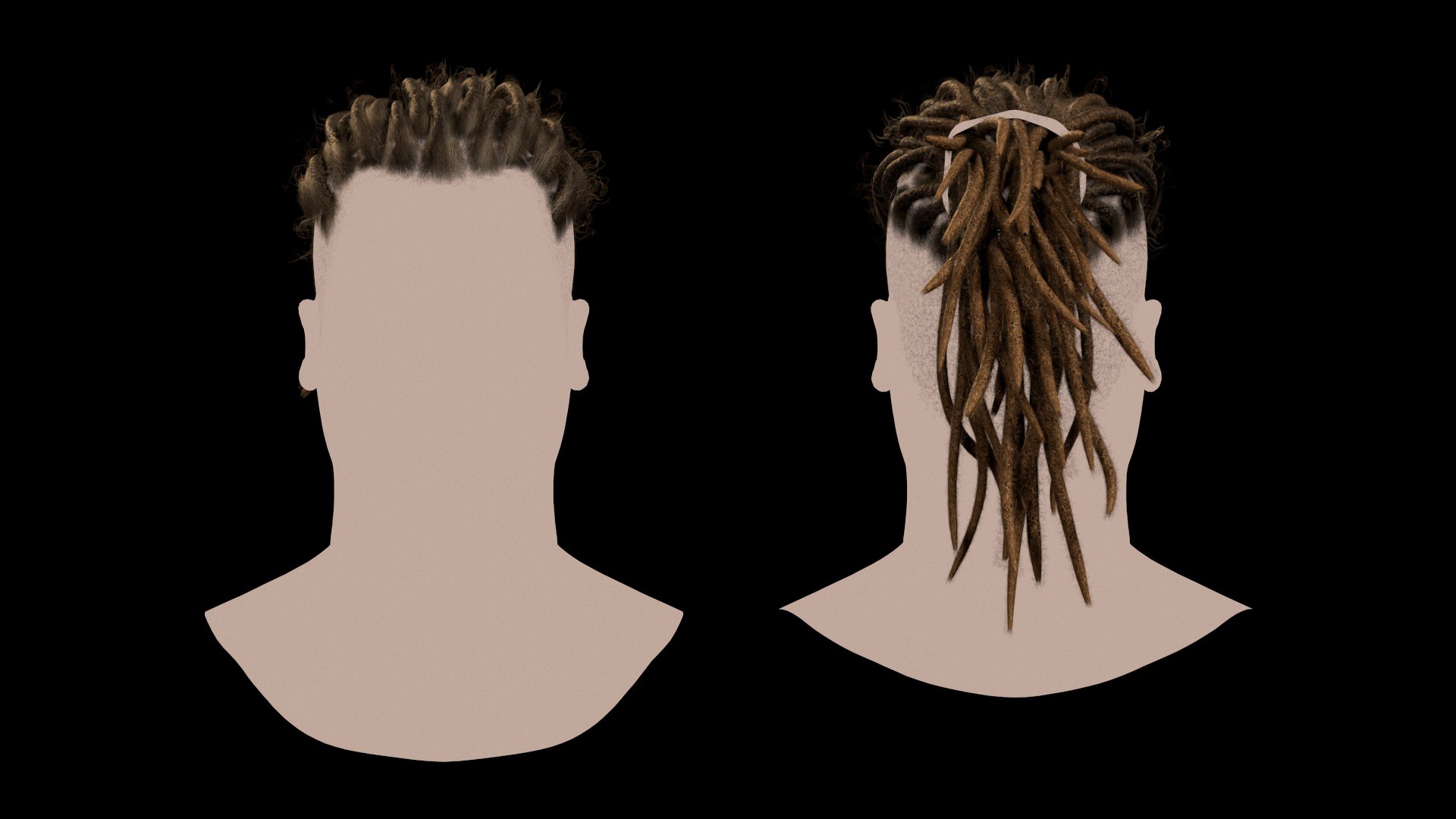 Dreadlocks 2 Model - TurboSquid 2030215