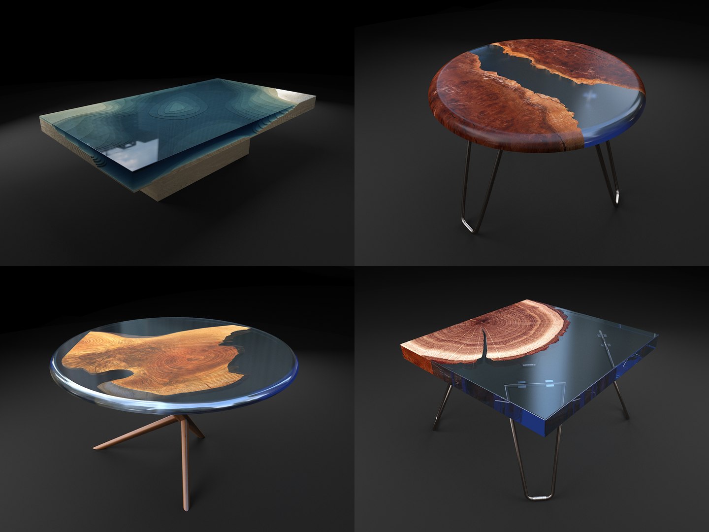 3D Resin Table Coffee Model - TurboSquid 1537569