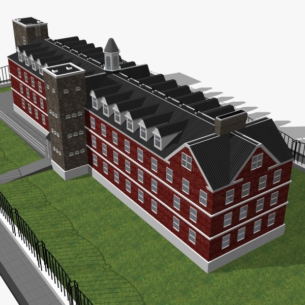 college building dxf