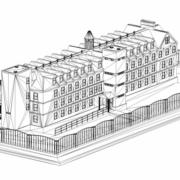 college building dxf