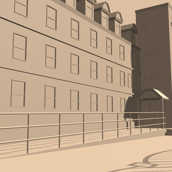 college building dxf