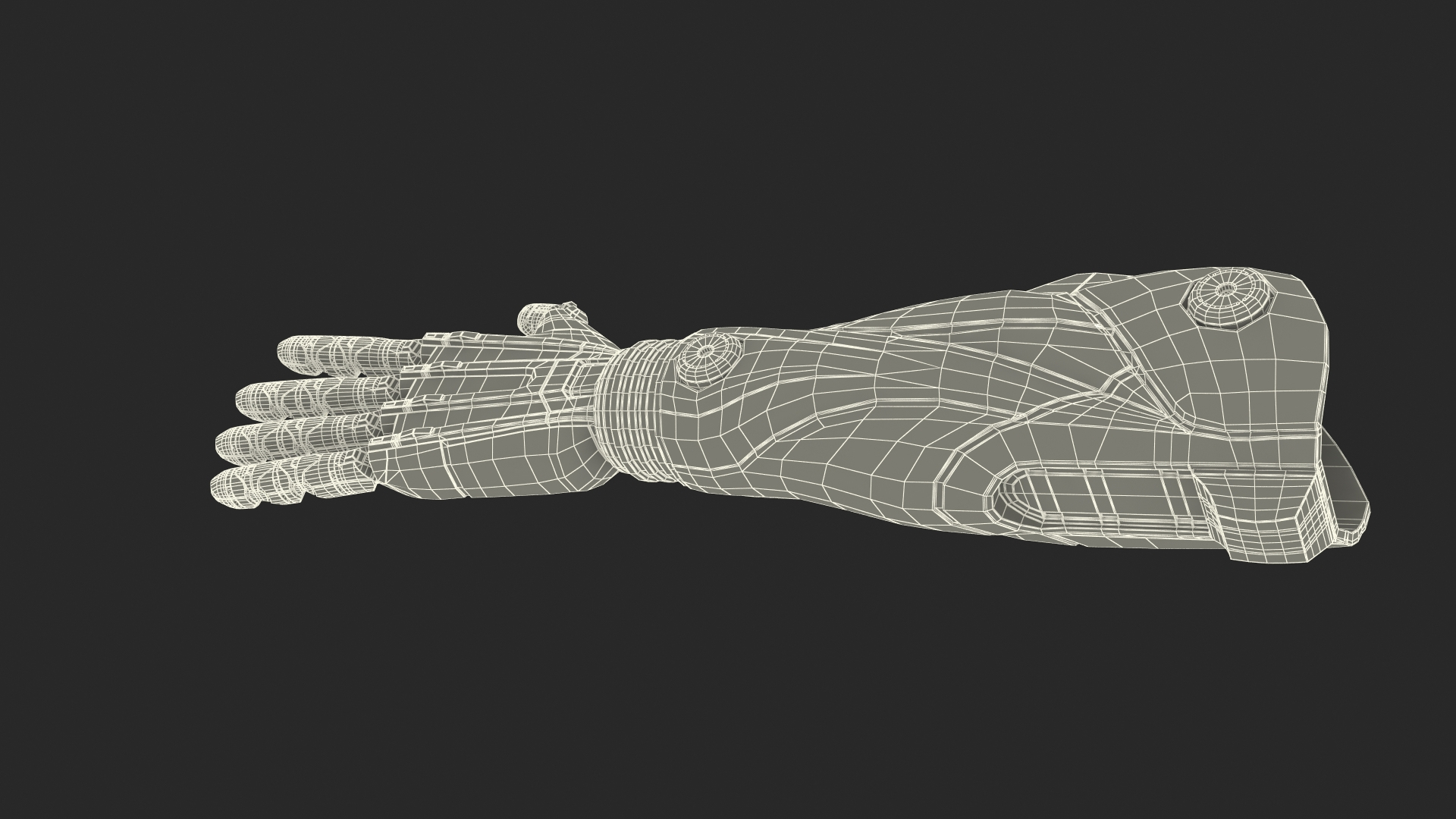 3D Black Metal Prosthetic Arm Rigged For Maya - TurboSquid 2164639