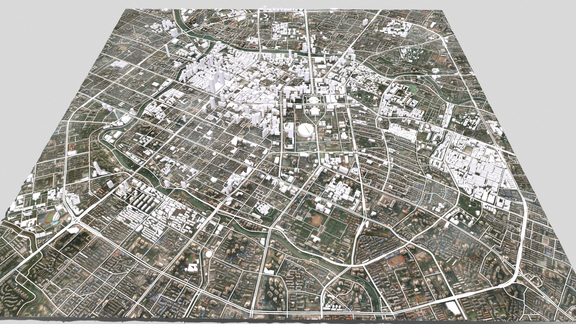 3D Model Cityscape Chengdu China - TurboSquid 2266458