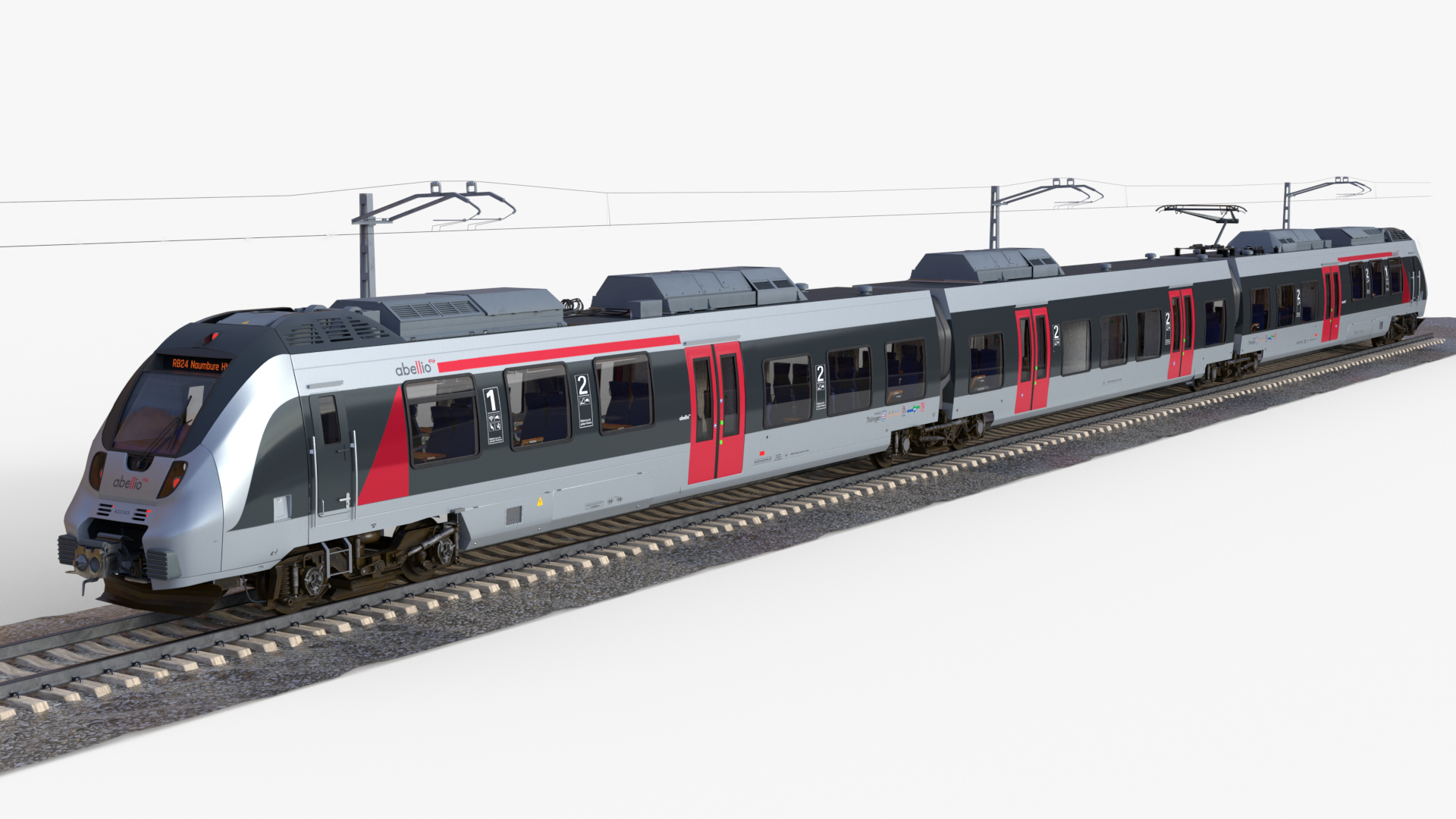 3D Model Bombardier TALENT 2 Train Abelio - TurboSquid 2012919