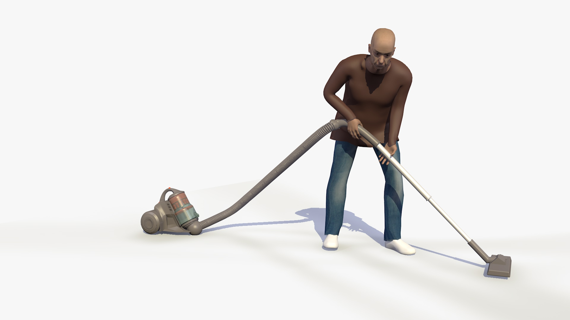 3D Realistically Old Man Vacuum - TurboSquid 1657539