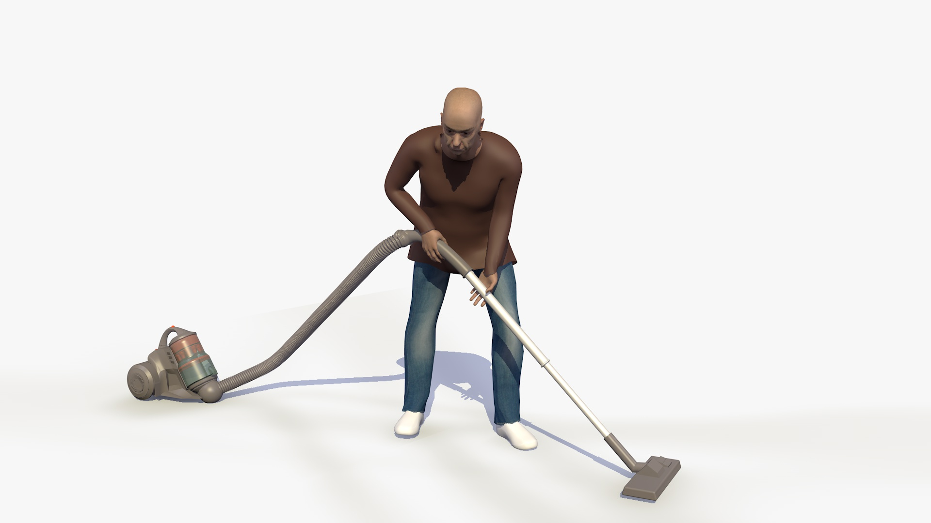 3D Realistically Old Man Vacuum - TurboSquid 1657539