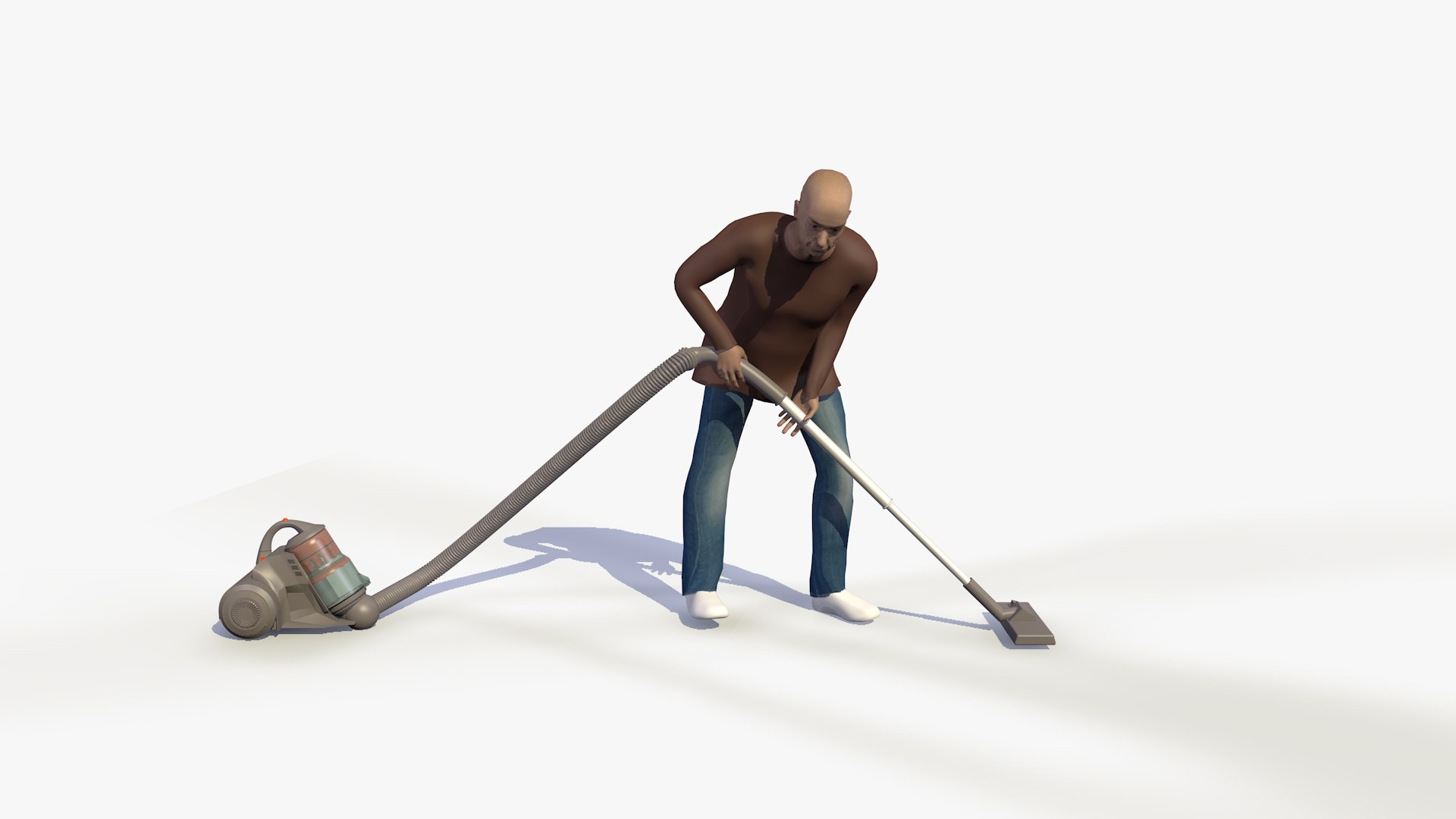 3D Realistically Old Man Vacuum - TurboSquid 1657539