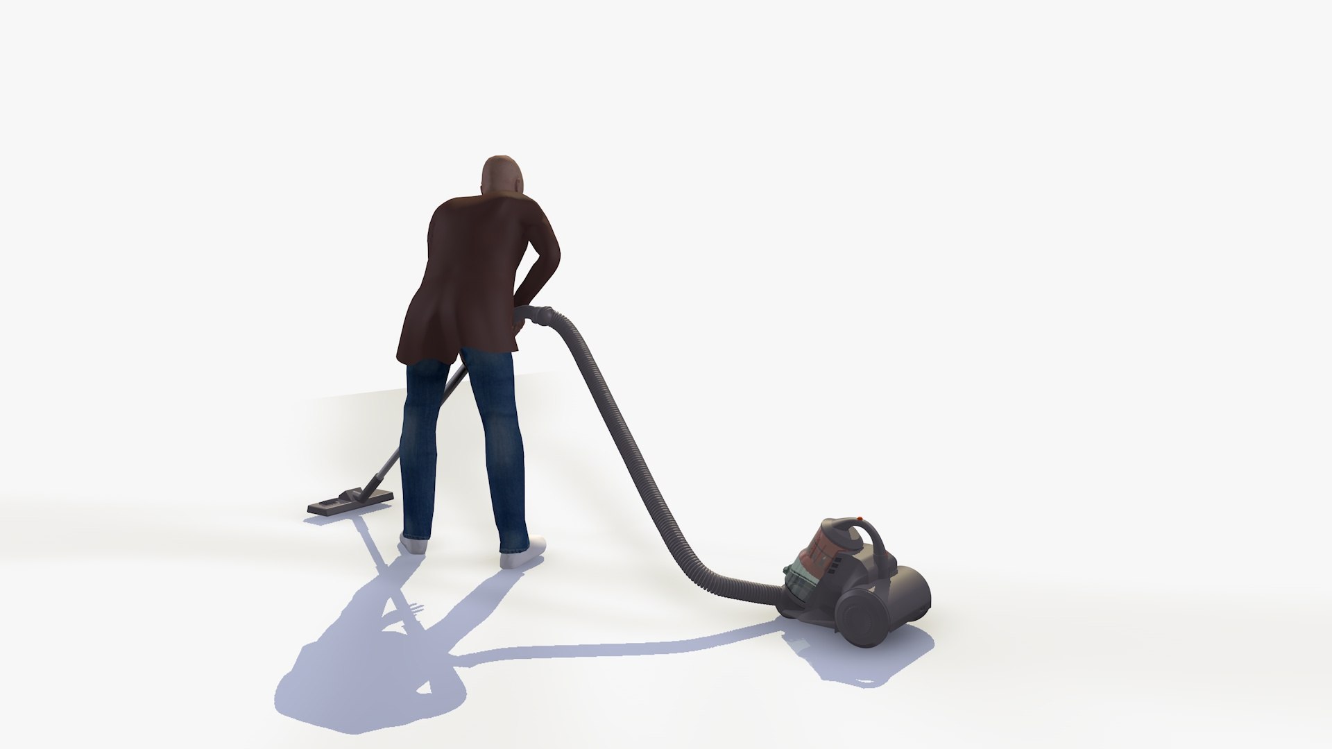 3D Realistically Old Man Vacuum - TurboSquid 1657539