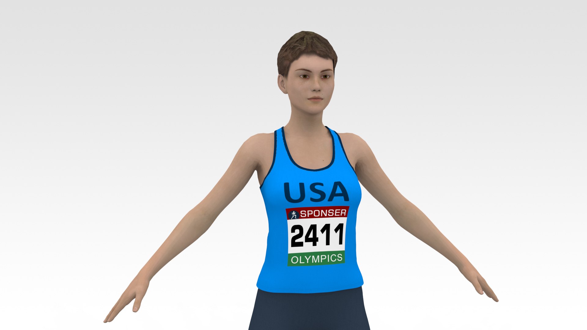 3D Athlete Runner 03 Model - TurboSquid 1816079