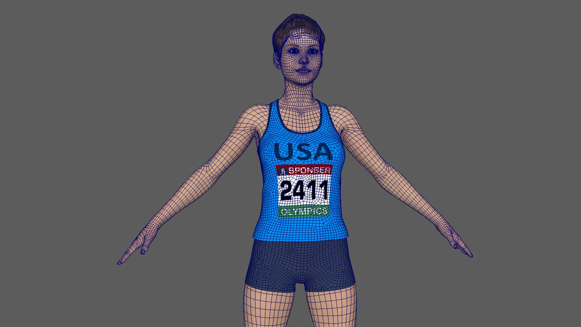 3D Athlete Runner 03 Model - TurboSquid 1816079