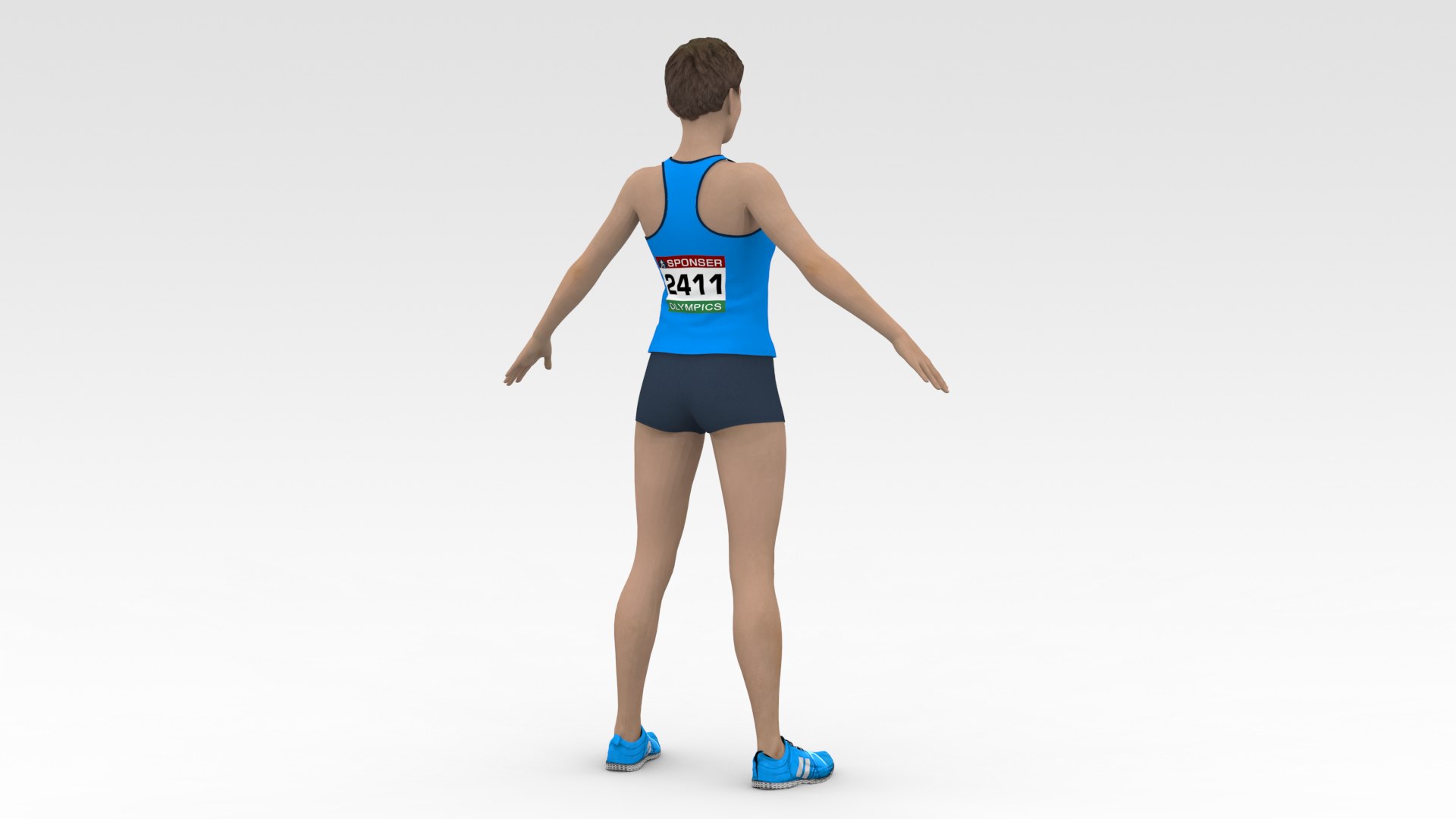3D Athlete Runner 03 Model - TurboSquid 1816079