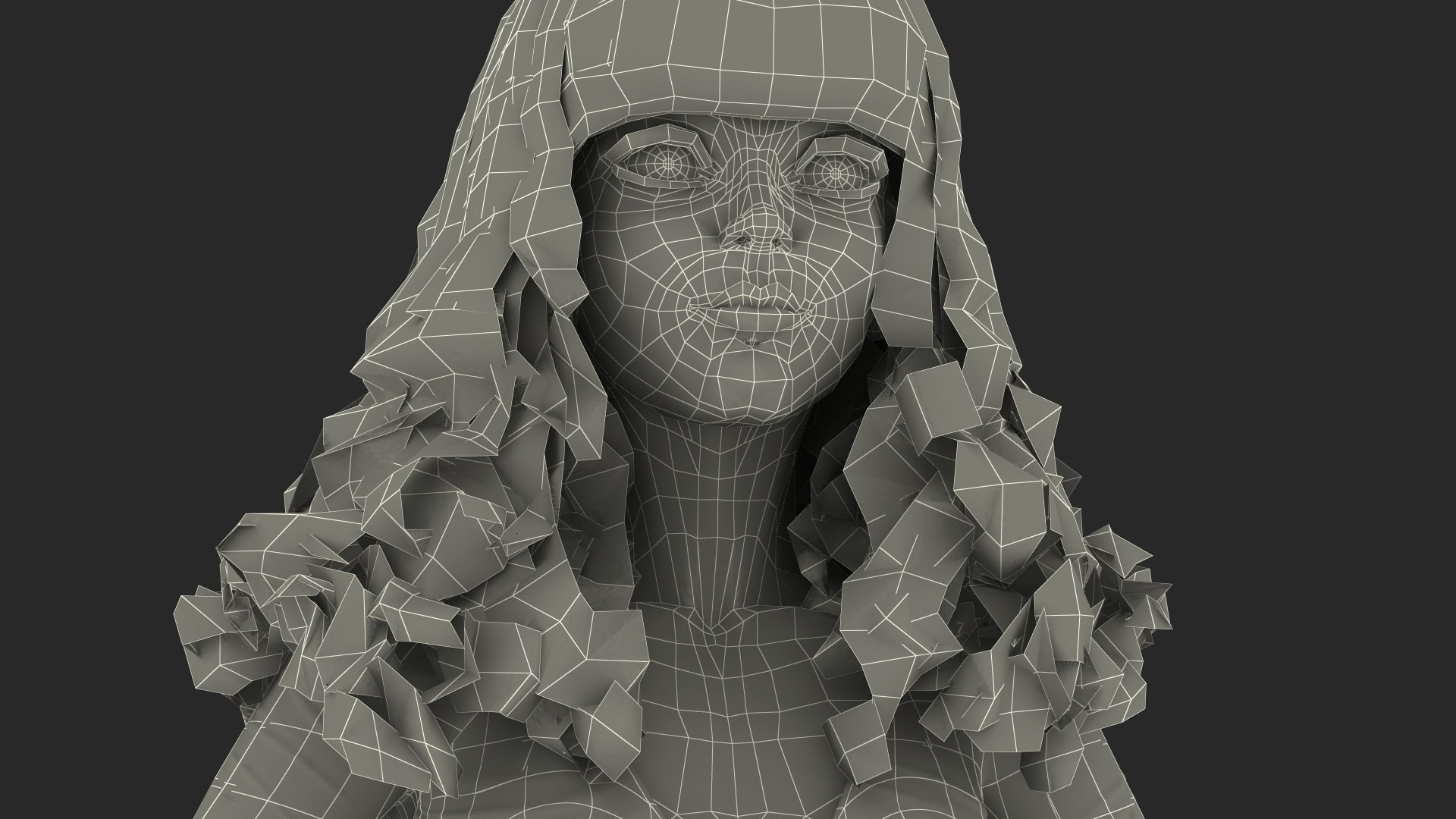 Cartoon Young Girl Youth 3D Model - TurboSquid 1439625