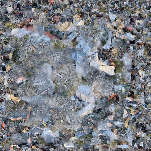 3D Gravel Ground Trash 02 - 3D photogrammetry model scan of gravel and ...
