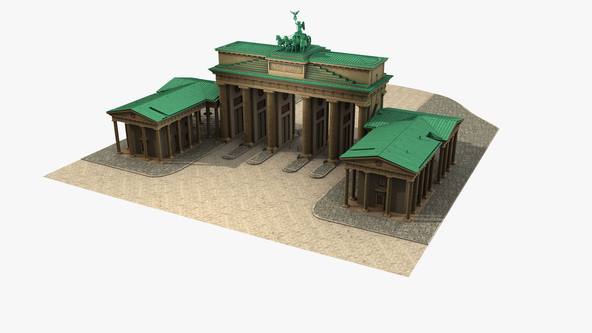 Brandenburg Gate 3D Model - TurboSquid 1357229