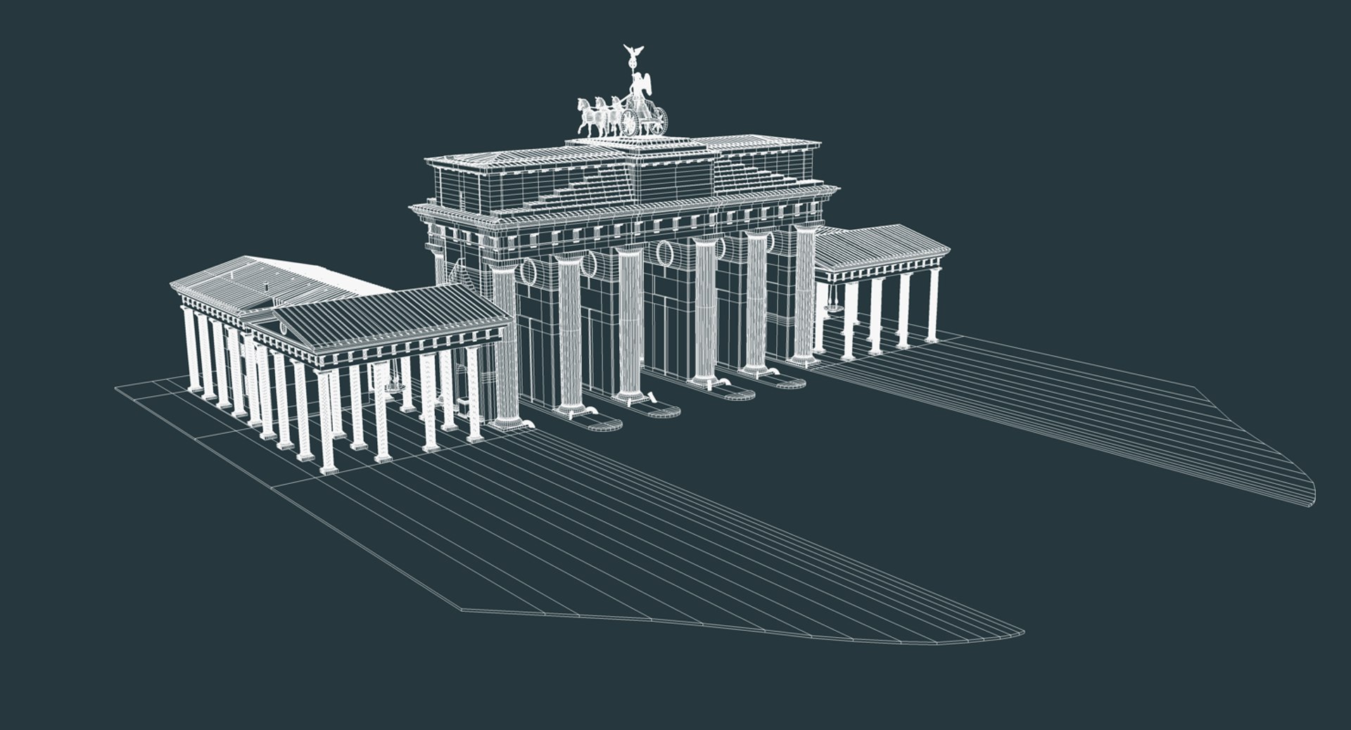 Brandenburg Gate 3D Model - TurboSquid 1357229