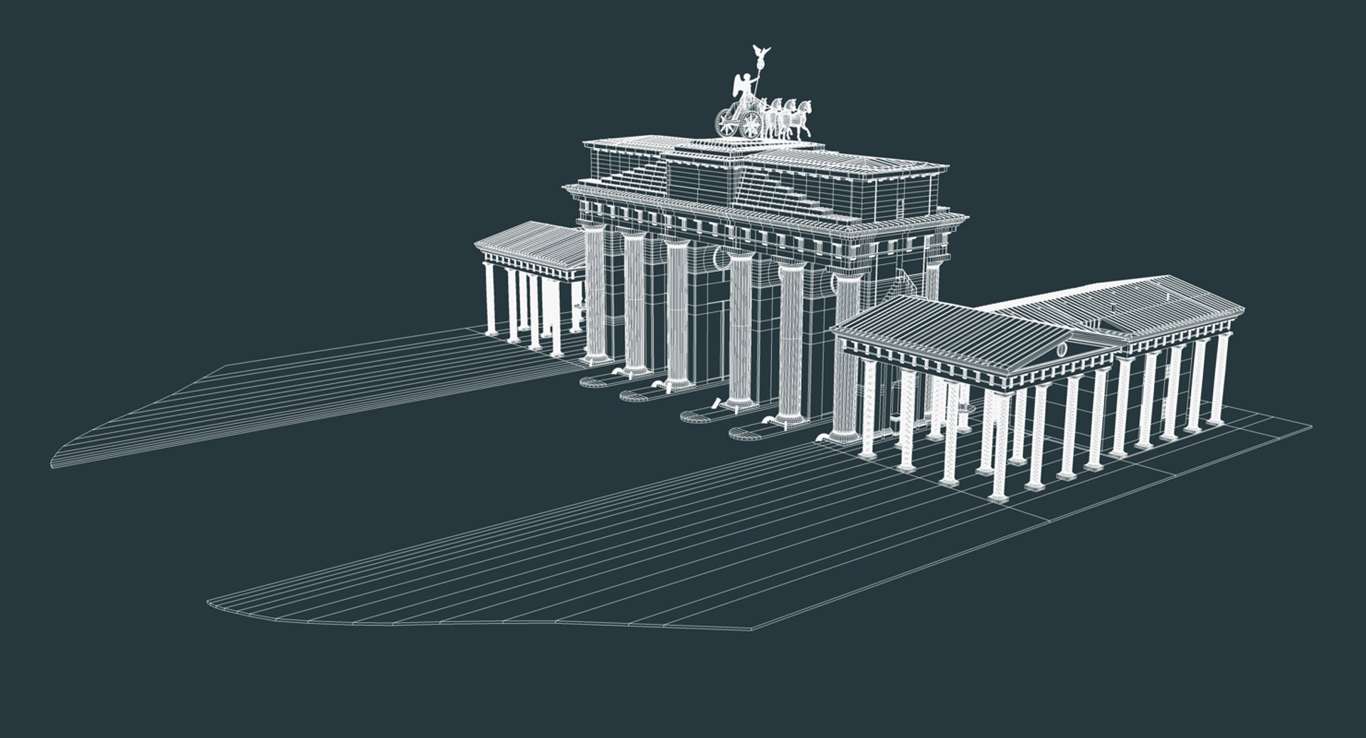 Brandenburg Gate 3D Model - TurboSquid 1357229