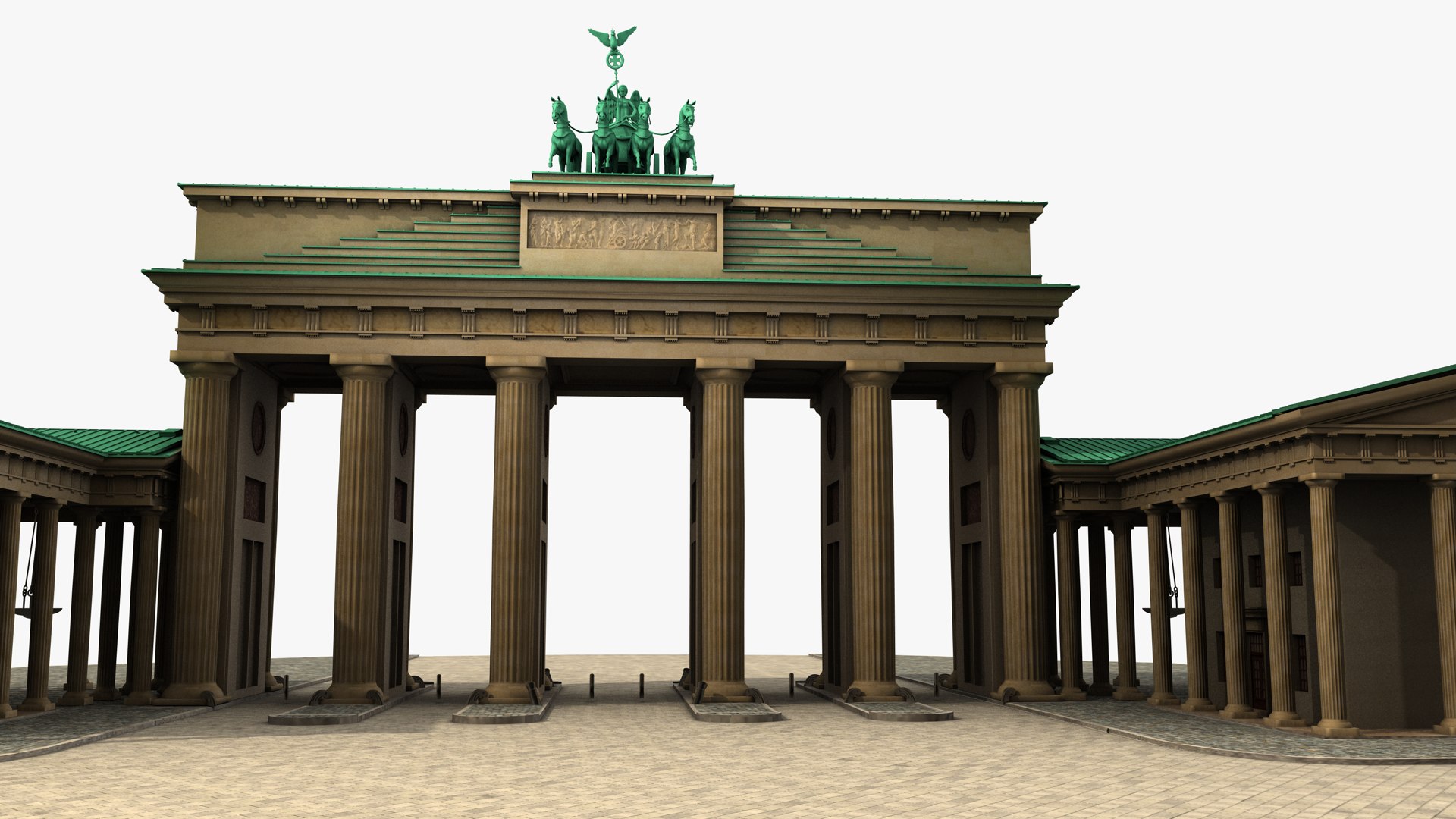 Brandenburg Gate 3D Model - TurboSquid 1357229