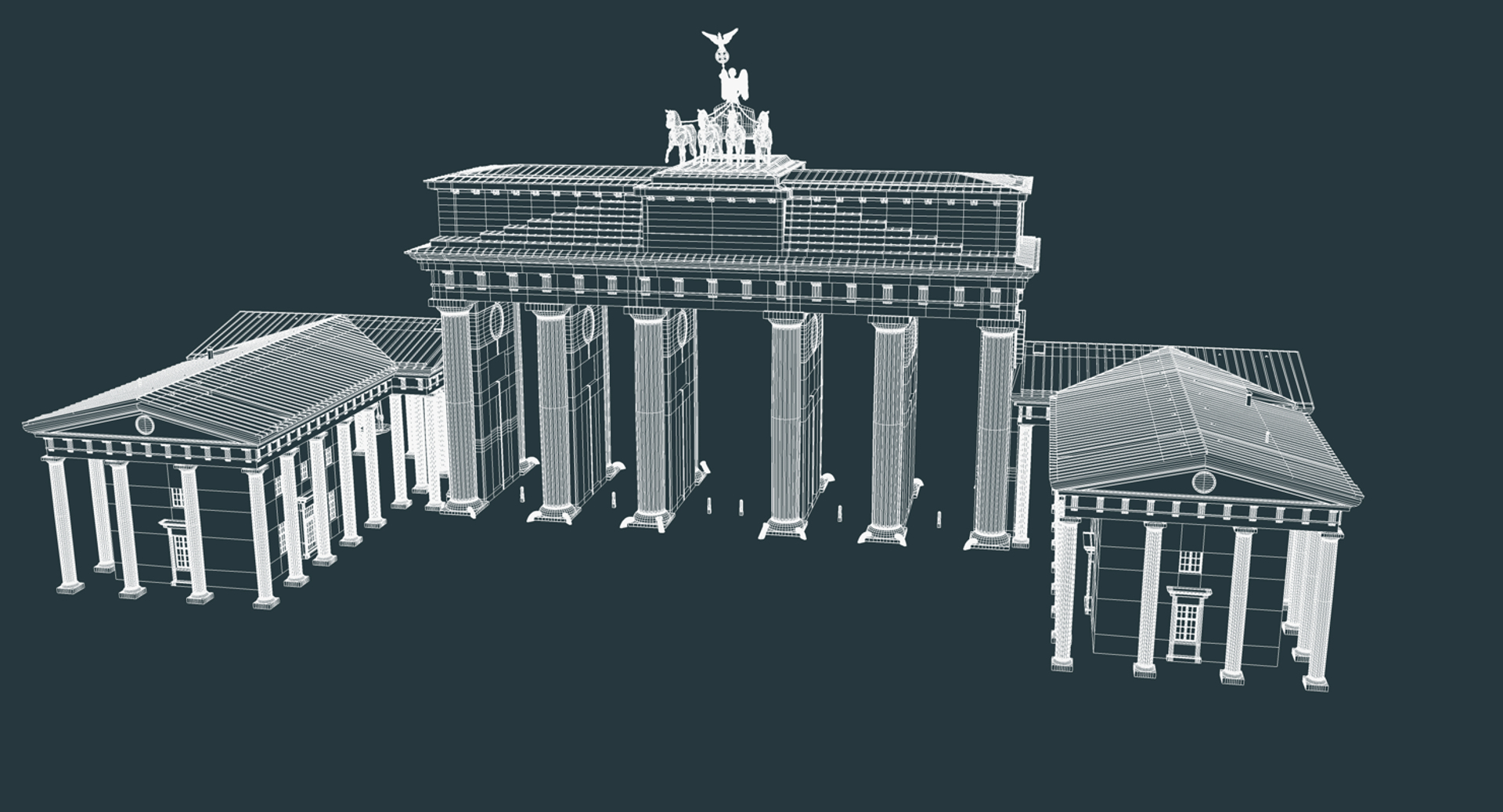 Brandenburg Gate 3D Model - TurboSquid 1357229