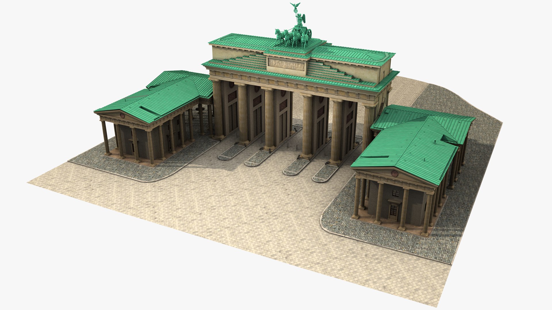 Brandenburg Gate 3D Model - TurboSquid 1357229