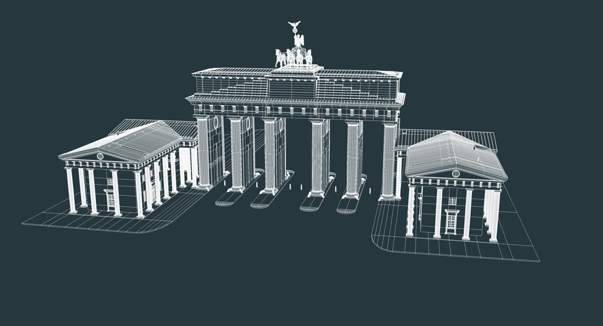 Brandenburg Gate 3D Model - TurboSquid 1357229