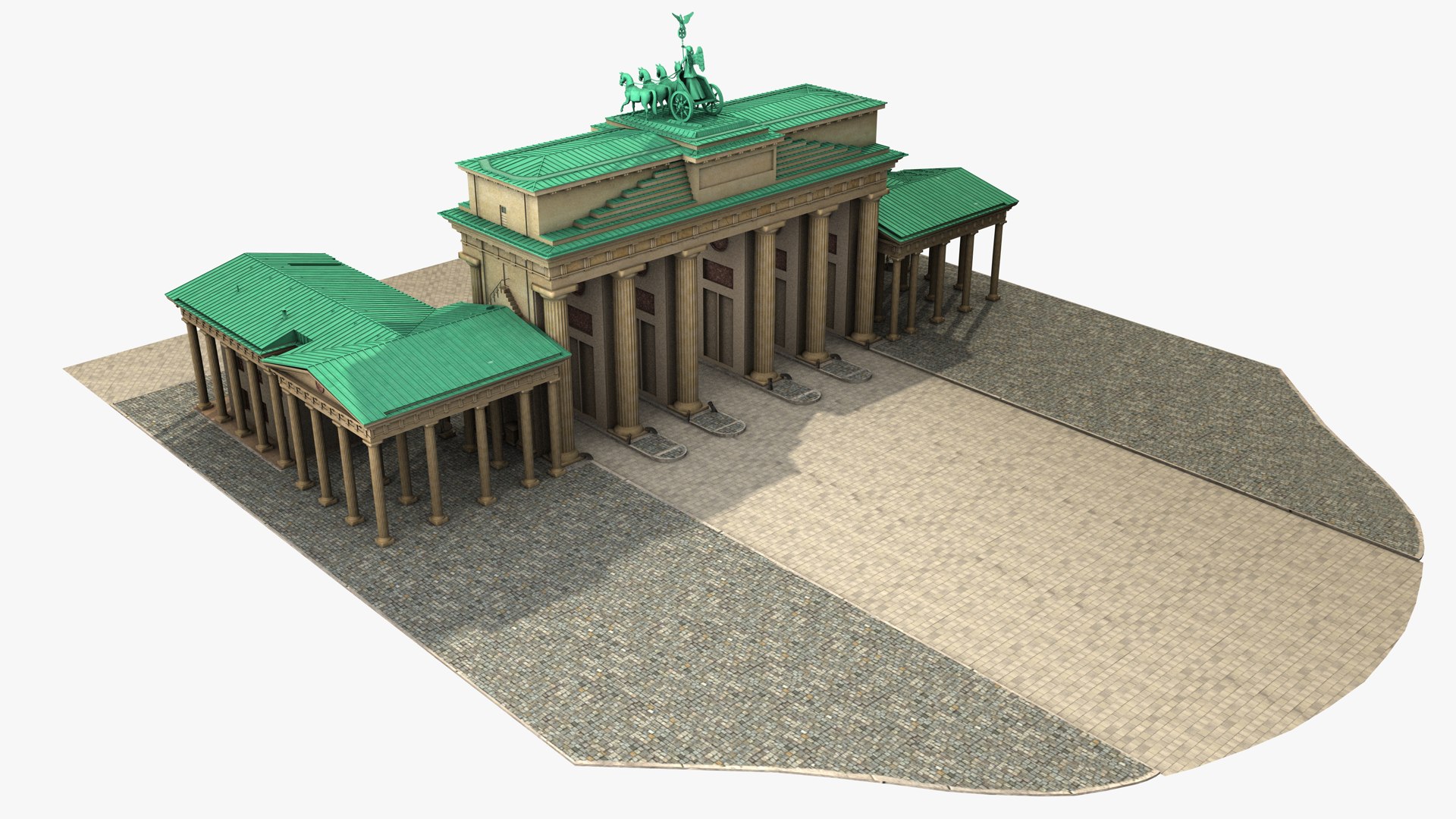 Brandenburg Gate 3D Model - TurboSquid 1357229