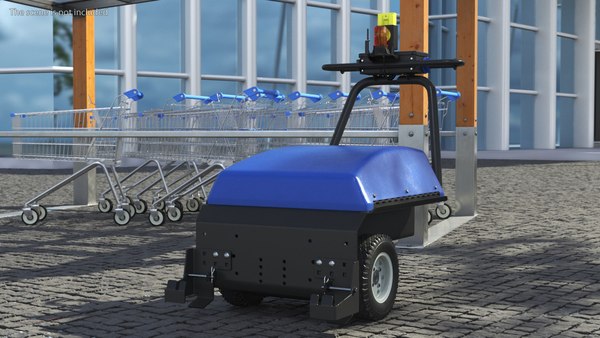 Electric Shopping Cart Retriever New Modelo 3D - TurboSquid 2040979