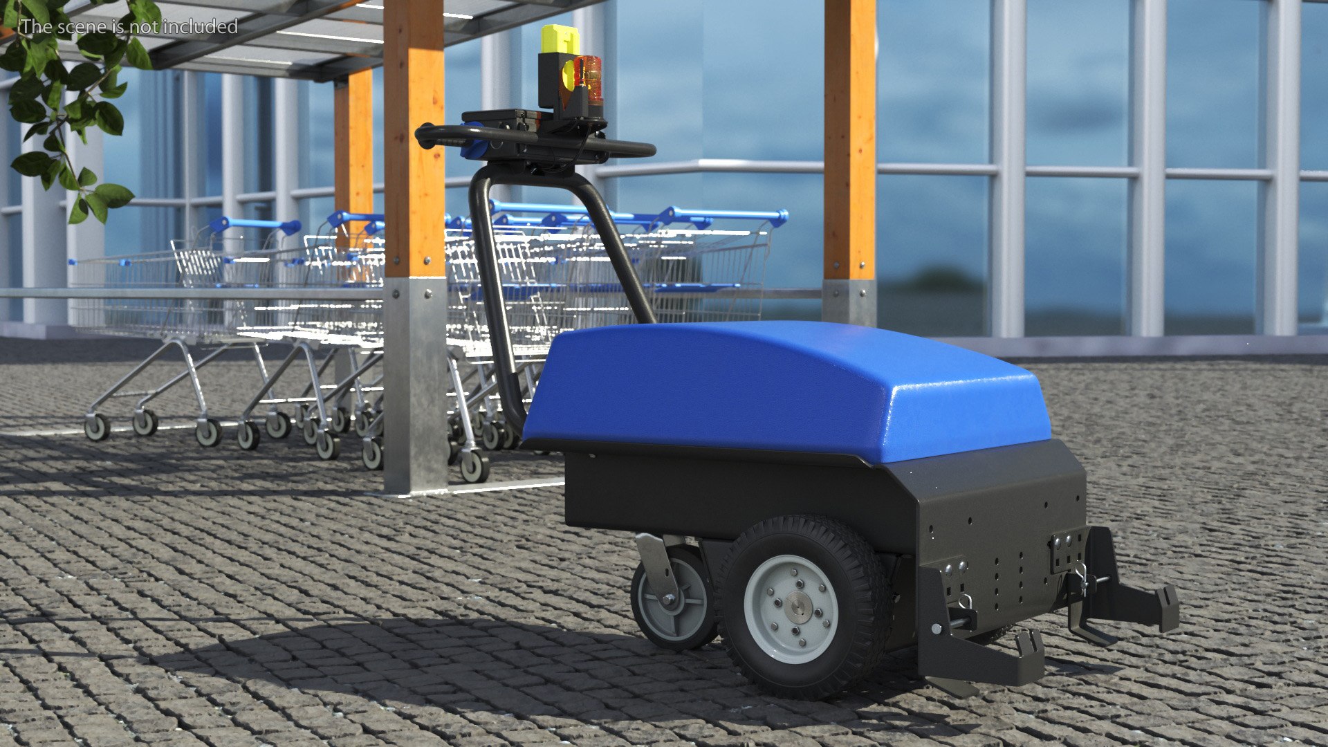 3D Model Electric Shopping Cart Retriever New - TurboSquid 2040979
