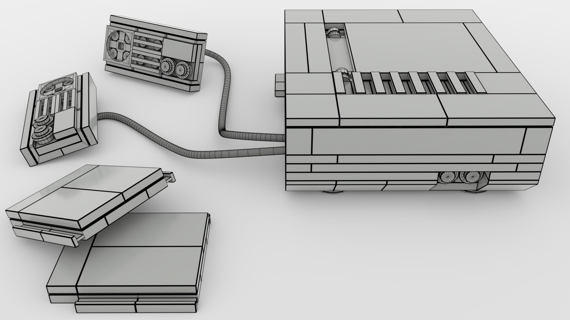 3D Lego NES Games Console Model - TurboSquid 1834966