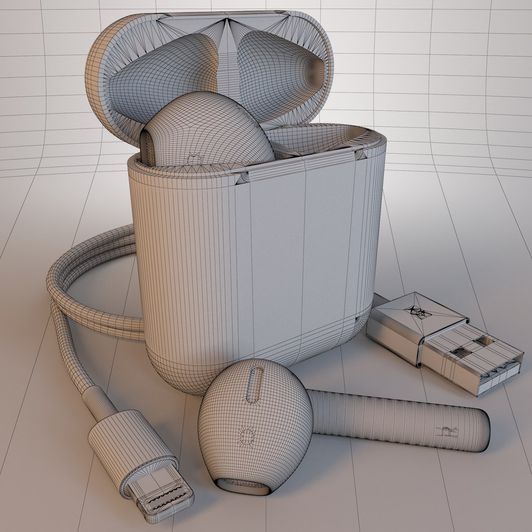 3d Model Airpods Case Usb