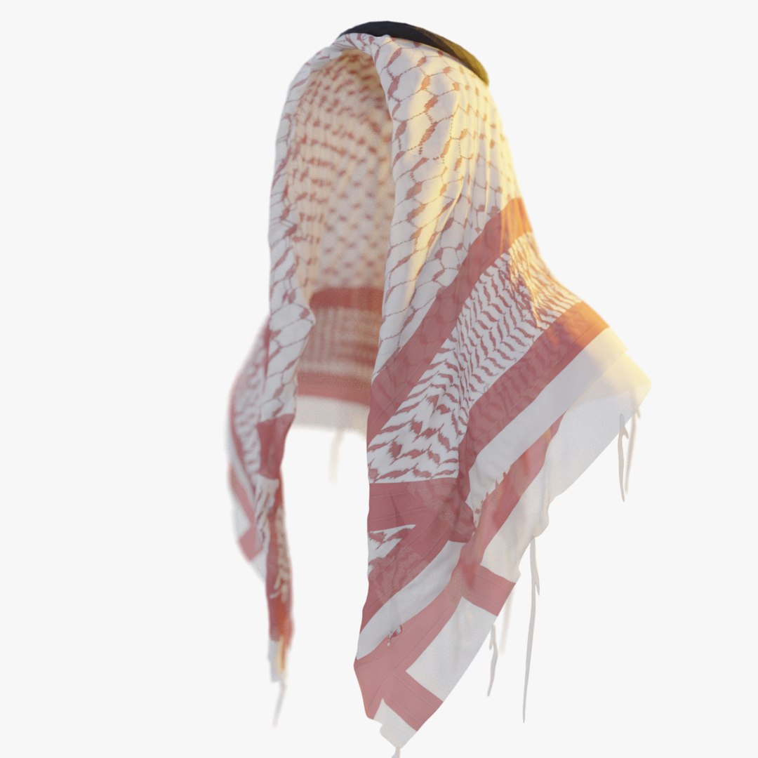 Kafia Shemagh Collection Highpoly And Lowpoly 3D - TurboSquid 1735862