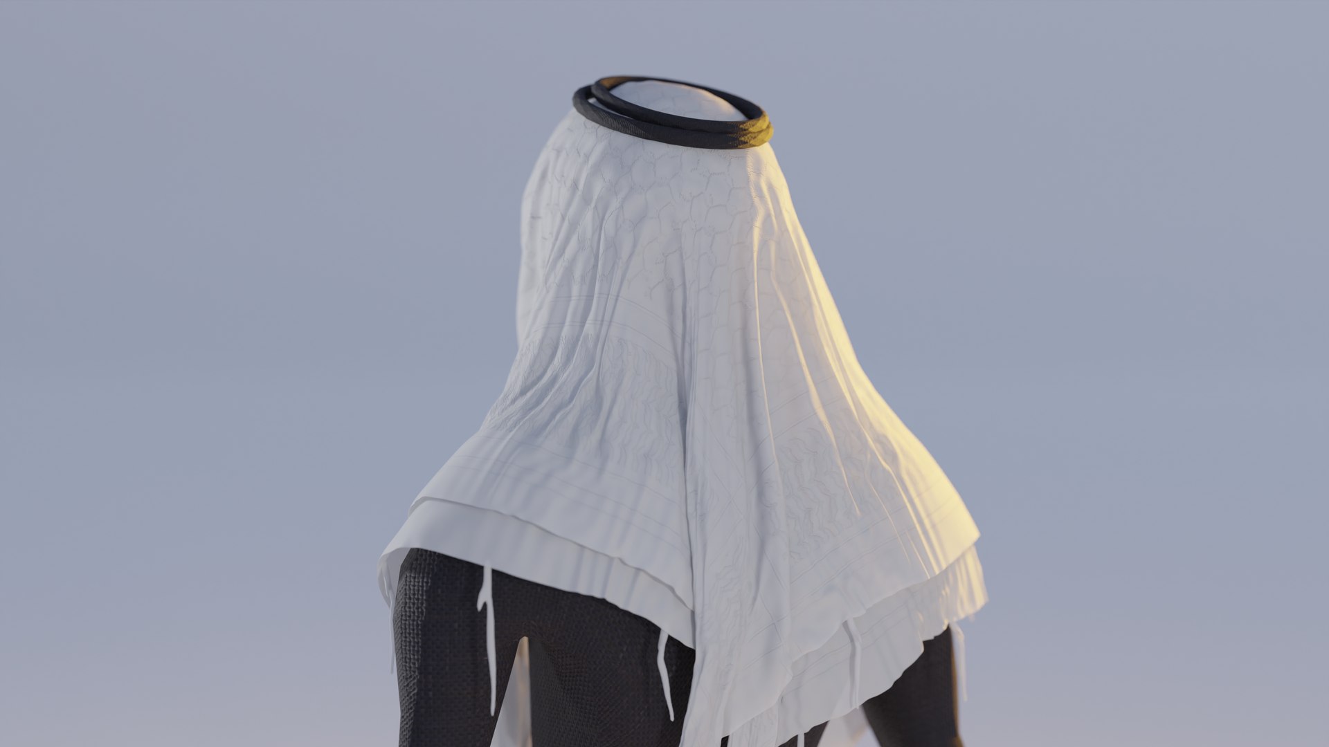 Kafia Shemagh Collection Highpoly And Lowpoly 3D - TurboSquid 1735862