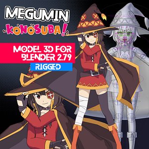 Blender Megumin Models | TurboSquid