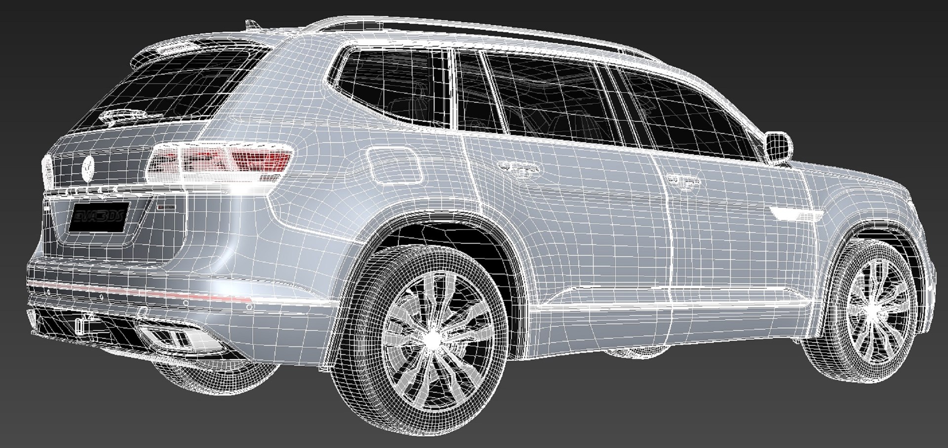 3D model Volkswagen Atlas R-line 2021 - TurboSquid 1848668