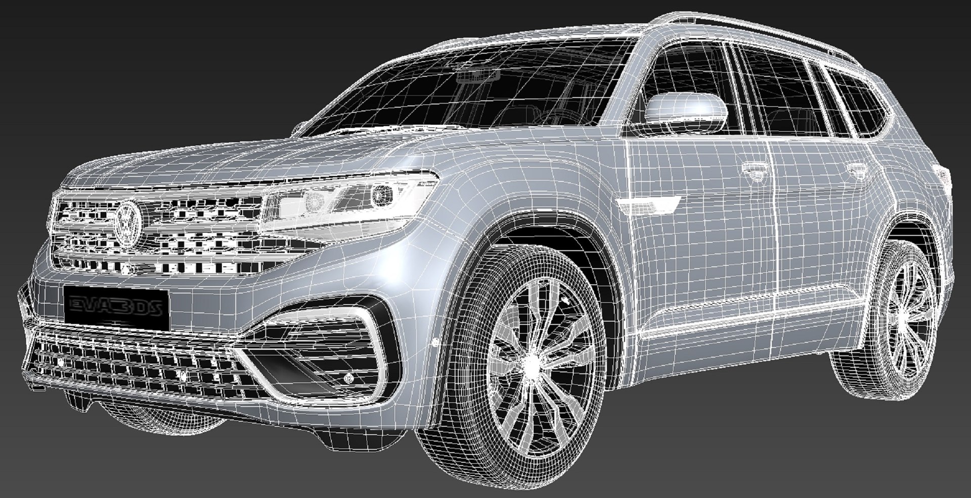 3D model Volkswagen Atlas R-line 2021 - TurboSquid 1848668