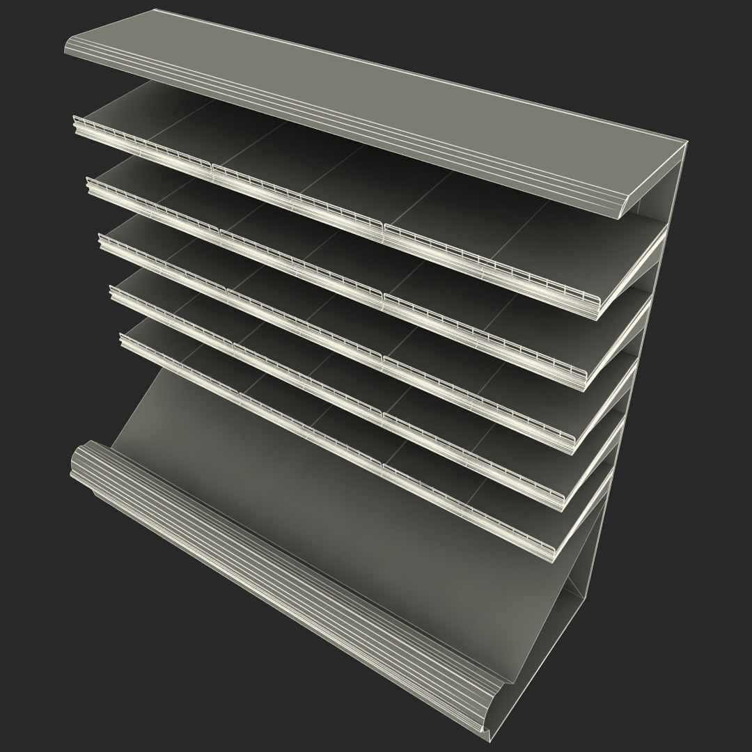 3d Model Supermarket Shelf