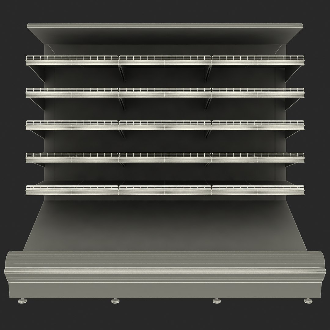 3d Model Supermarket Shelf