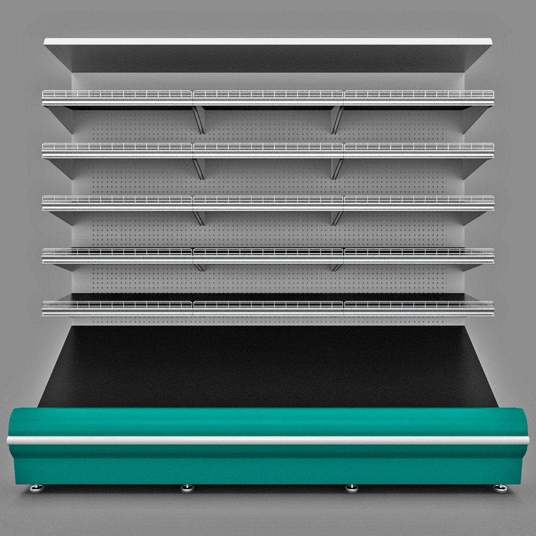 3d Model Supermarket Shelf