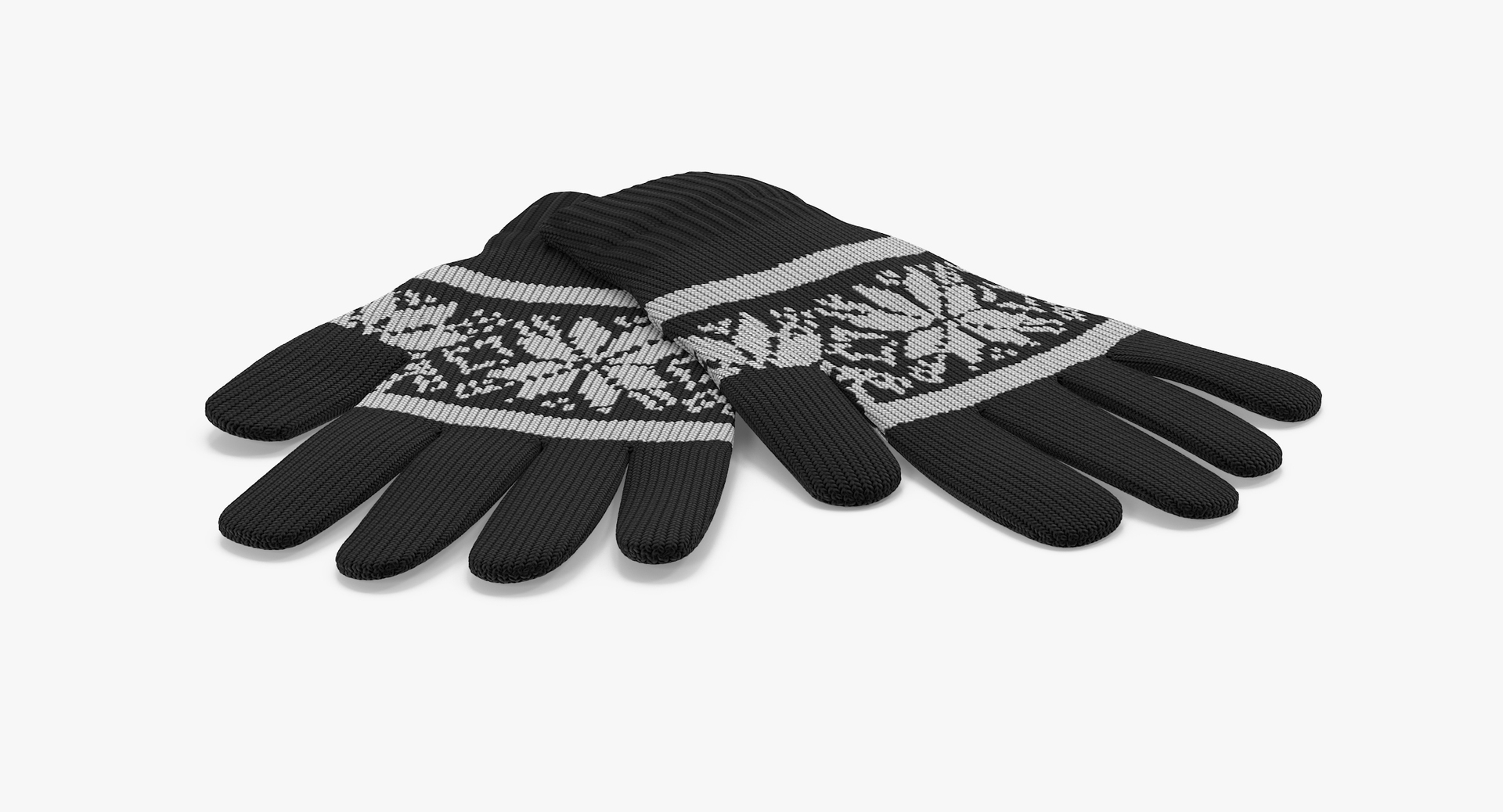 3d model gloves 03 poses